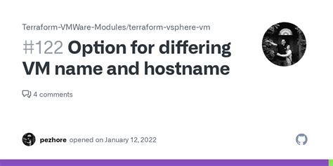 Option For Differing Vm Name And Hostname · Issue 122 · Terraform
