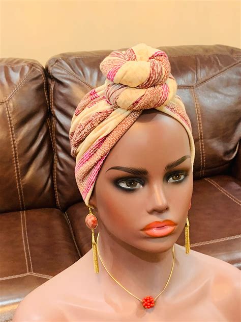 Pre Tied Turban Women Pre Tied Headwraps Pre Tied Stretch Etsy
