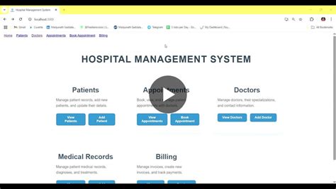 Springboot Reactjs Javafullstackdevelopment Hospitalmanagementsystem Manjunath Saddala