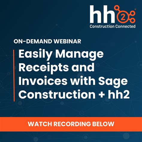 Easily Manage Receipts And Invoices With Sage Construction Hh2