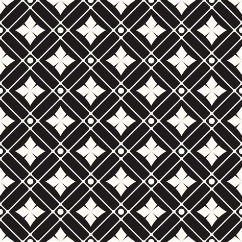 Premium Vector Vector Geometric Abstract Seamless Monochrome Pattern