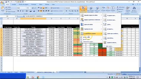 FORMATOS CONDICIONALES DE EXCEL YouTube