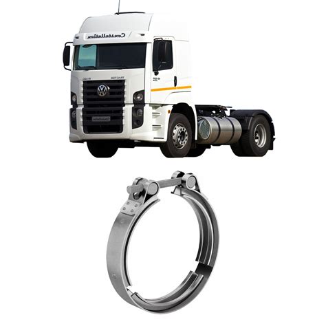 AbraÇadeira Inox Escapamento Vw Constellation 35 Polegadas Ranchão Acessórios E Peças Para