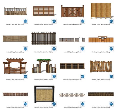 6533 Free Sketchup Handrail Models Download