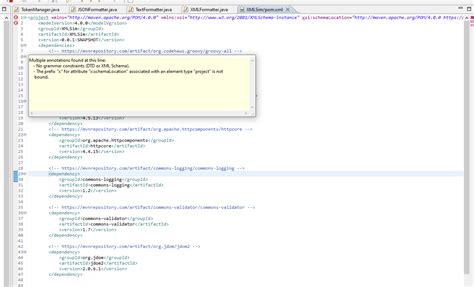 pom editor randomly report invalid errors synchronisation issue