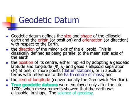 Ppt Topic 1 Geospatial Basics Ellipsoid And Datum Projection Coordinate System Powerpoint