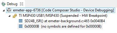 Msp Can T Single Step Target Program Could Not Single Step Device Msp Low Power