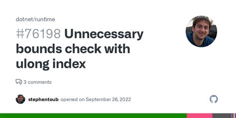 Unnecessary Bounds Check With Ulong Index · Issue 76198 · Dotnet