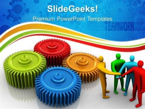 Gears Process Teamwork PowerPoint Templates And PowerPoint Themes 0612