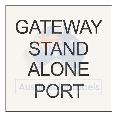 Gateway Stand Alone Port Aussie Solar Labels