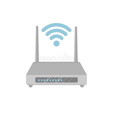 Wi Fi Access Point Laptop And Phone Connection To Wi Fi Point Stock
