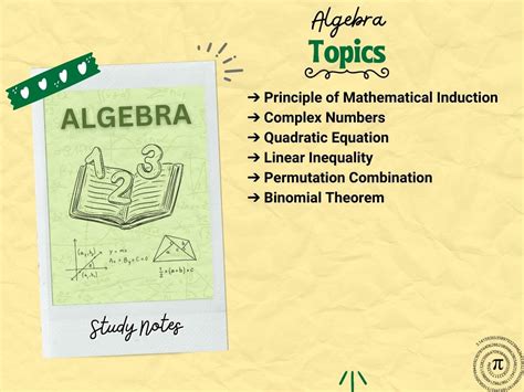 Algebra Aesthetic Notes For High School Grade 11 Ib Ap A Level