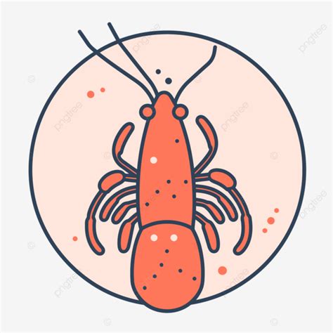 圓圈裡的龍蝦插畫 向量 龙虾 线性图标 平面圖標向量圖案素材免費下載PNGEPS和AI素材下載 Pngtree
