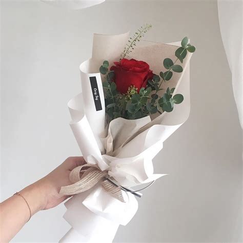 코지포그[오산꽃집]florist 다빈 On Instagram “ 코지포그꽃다발 코지포그 한송이꽃다발 한송이다발 ️
