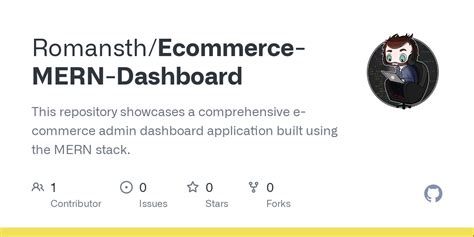 github romansth ecommerce mern dashboard this repository showcases a