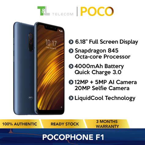 CLEARANCE Xiaomi Pocophone F Dual Sim GB LTE Steel Blue
