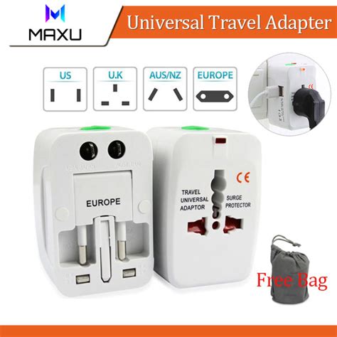 LocalUniversal Adapter Dual USB Wall Plug Multifunctional Conversion Socket Travel Adapter