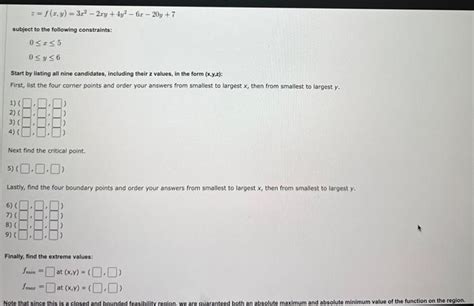 Z F X Y X Xy Y X Y Subject To The Chegg