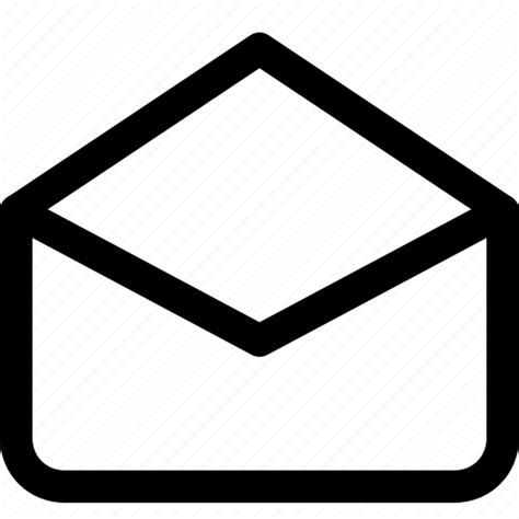 Open Empty Email Message Icon Download On Iconfinder