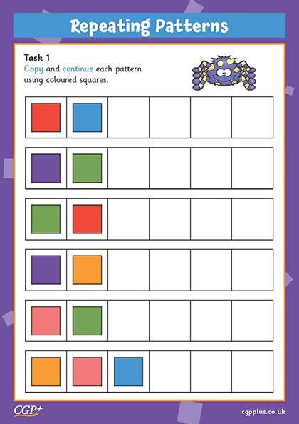 Free Pattern Worksheet Reception Download Free Pattern Worksheet