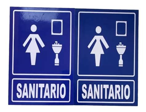 Señalamiento Hombres Sanitario Mujeres Pvc 20x30 Cms Letrero Mebuscar