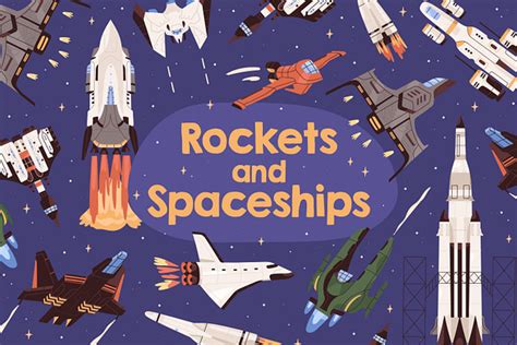 Interstellar Spaceship Pre Designed Illustrator Graphics ~ Creative