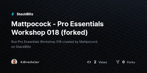 Mattpocock Pro Essentials Workshop Forked Stackblitz