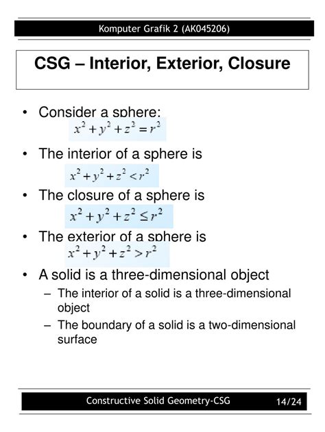 Ppt Constructive Solid Geometry Csg Geometri Padat Konstruktif Powerpoint Presentation Id