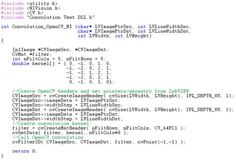 using opencv library in labview