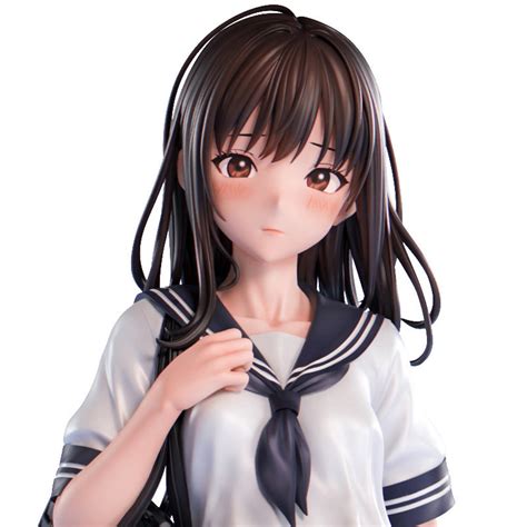 Nikkan Shoujo Half Naked Schoolgirl Sato San Scale Figure