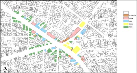 A Representative Gis Map Shows The At Grade Intersections Land Use