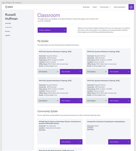 Update Syllabuscard Component · Issue 1513 · Qiskitplatypus · Github