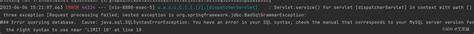 Error Nio Exec O A C C C Dispatcherservlet