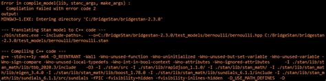Various Compilation Problems With Various Interfaces Interfaces The Stan Forums