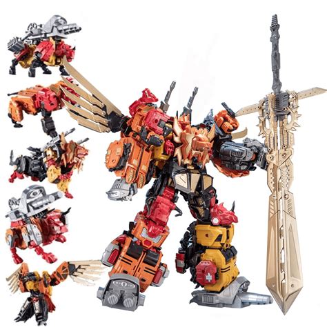 Skpitin Transformer Toy 5in1 Transforming Toy Combiners Predaking Predacons Contains Razorclaw