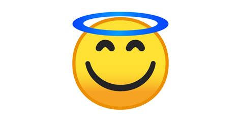 😇 Lächelndes Gesicht Mit Heiligenschein Emoji