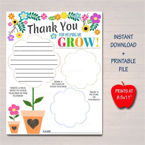 Teacher Appreciation Week Printable Classroom Teacher Survey All