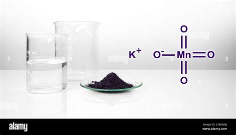 Potassium Permanganate Kmno4 With Chemical Structure A Common
