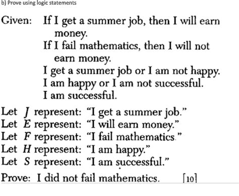 Solved B Prove Using Logic Statements Given If I Get A