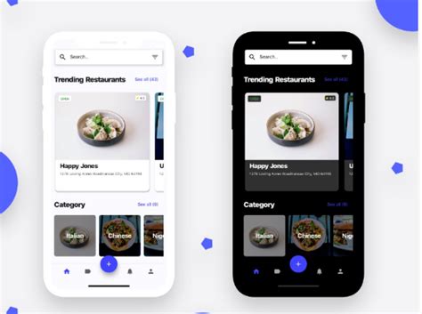 Restaurant App UI Flutter Representation