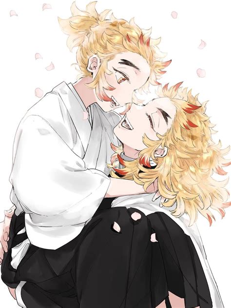 Rengoku Kyoujurou And Rengoku Senjurou Kimetsu No Yaiba Drawn By