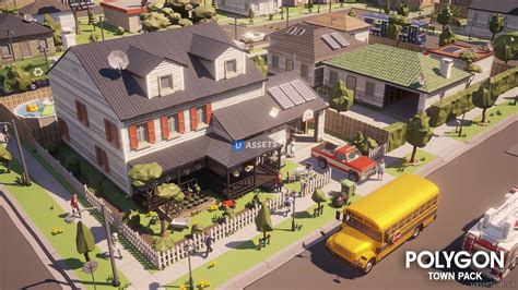 Polygon Town Pack Unityhub Pro бесплатные ассеты для Unity и Unreal Engine