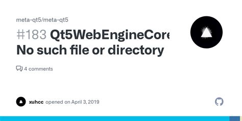 qt5webenginecore pc no such file or directory · issue 183 · meta qt5