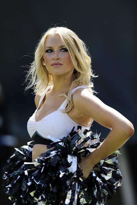 A Philadelphia Eagles Cheerleader Performs In The First Half Of An Nfl