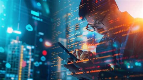 premium photo business and technology software development iot