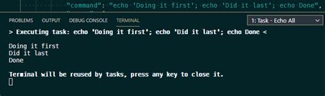 Configuring Multiple Commands To Run In Parallel In Vs Code Tasks To