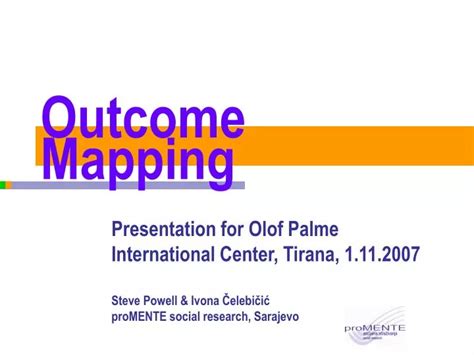 PPT Outcome Mapping PowerPoint Presentation Free Download ID 4627276