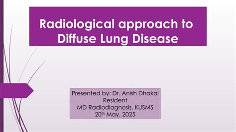 Radiological Approach To Diffuse Lung Disease Ppt
