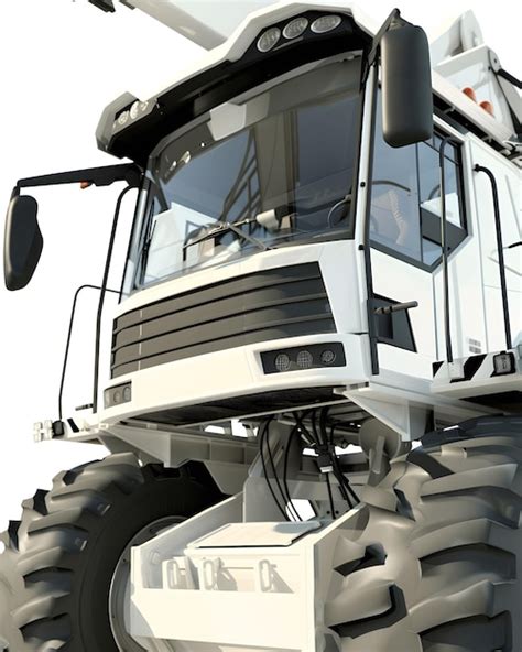 Harvester In Action Efficient Crop Harvesting And Agricultural