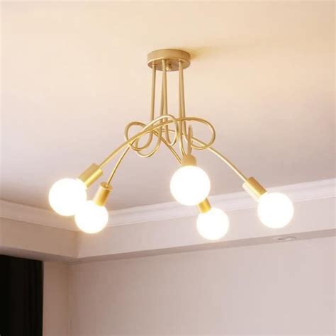 5 Ttes Plafonnier Nordique Simple Lustre De Personnalit Luminaire